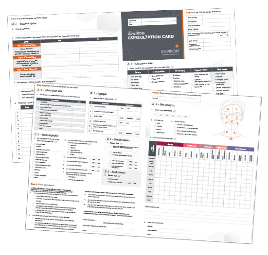 Client Consultation Card (Pack of 10) – DermaConcepts